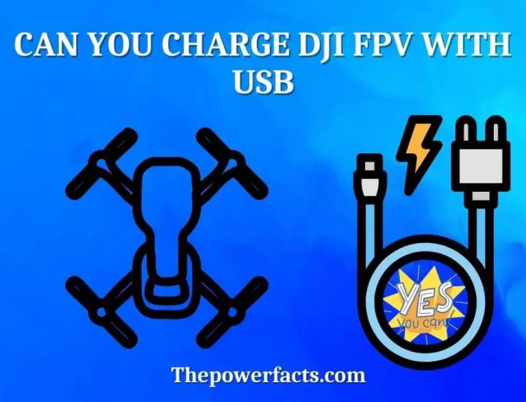 Can You Charge DJI FPV With USB? (Here is the Method) - The Power Facts