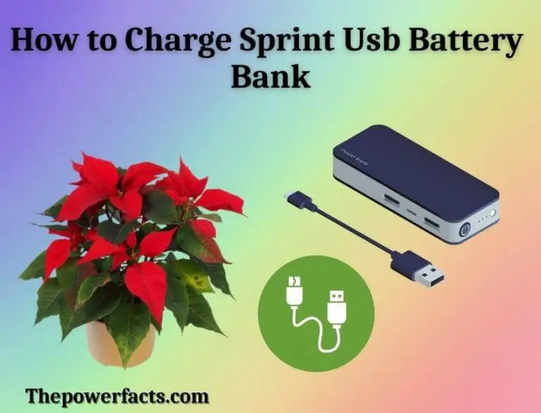 How to Charge Sprint USB Battery Bank? - The Power Facts