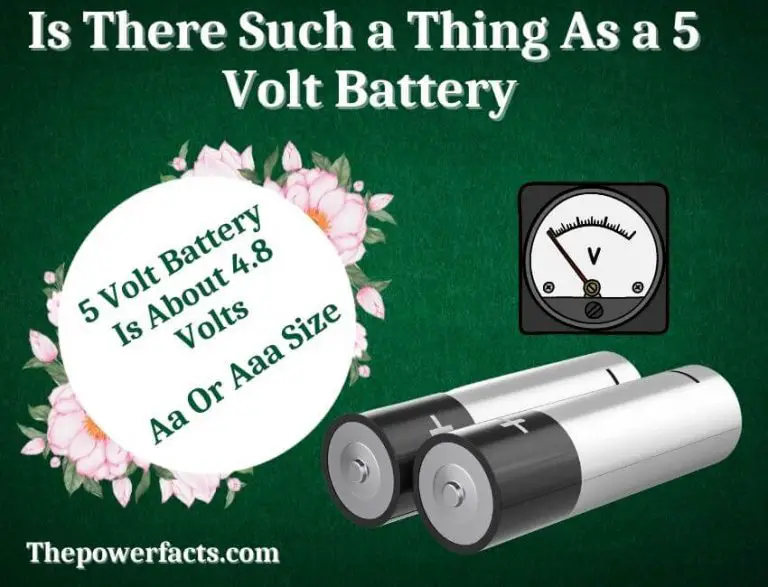 Is There Such a Thing As a 5 Volt Battery? - The Power Facts