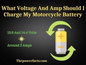 What Voltage And Amp Should I Charge My Motorcycle Battery? - The Power ...
